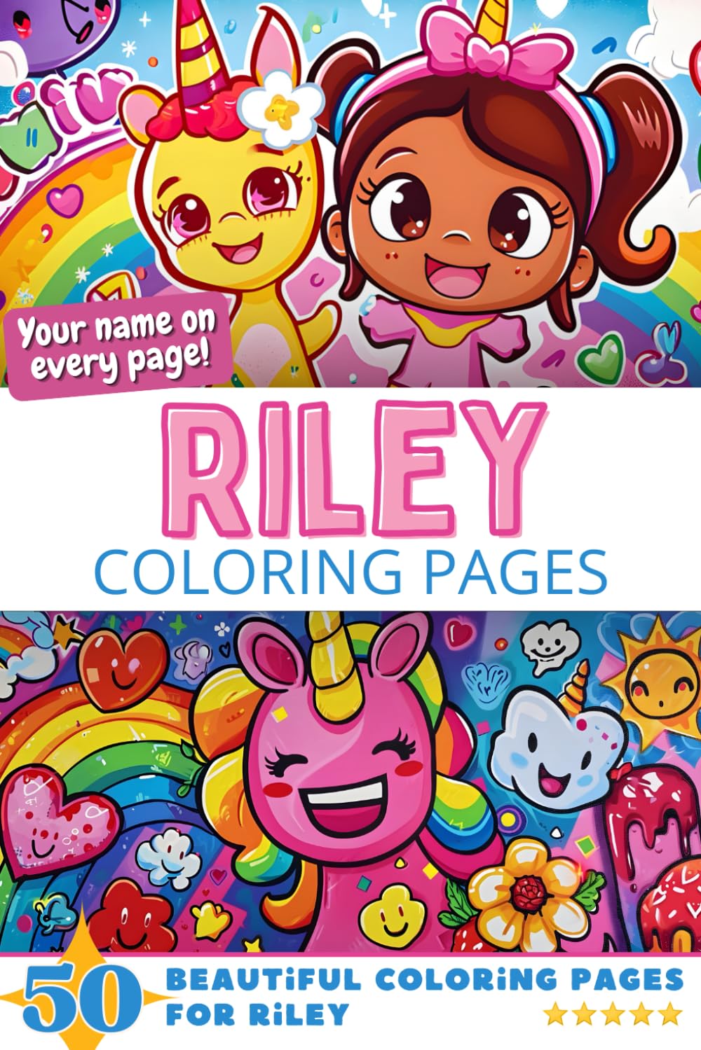 Riley Coloring Pages: Wow-Effect! Your name on every page - Riley ...