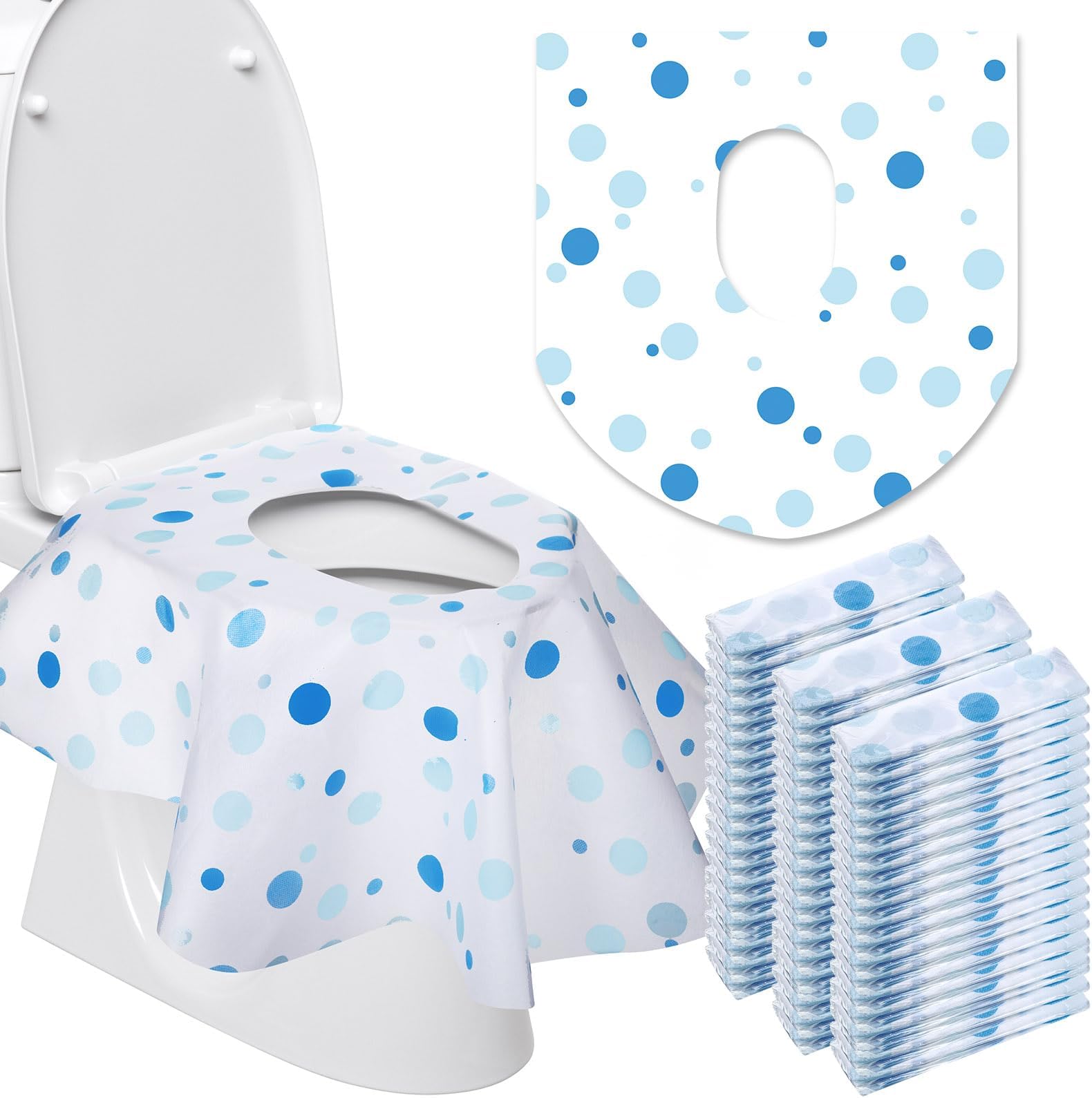 Amazon.com : 50 Packs Disposable Toilet Seat Covers Extra Large ...