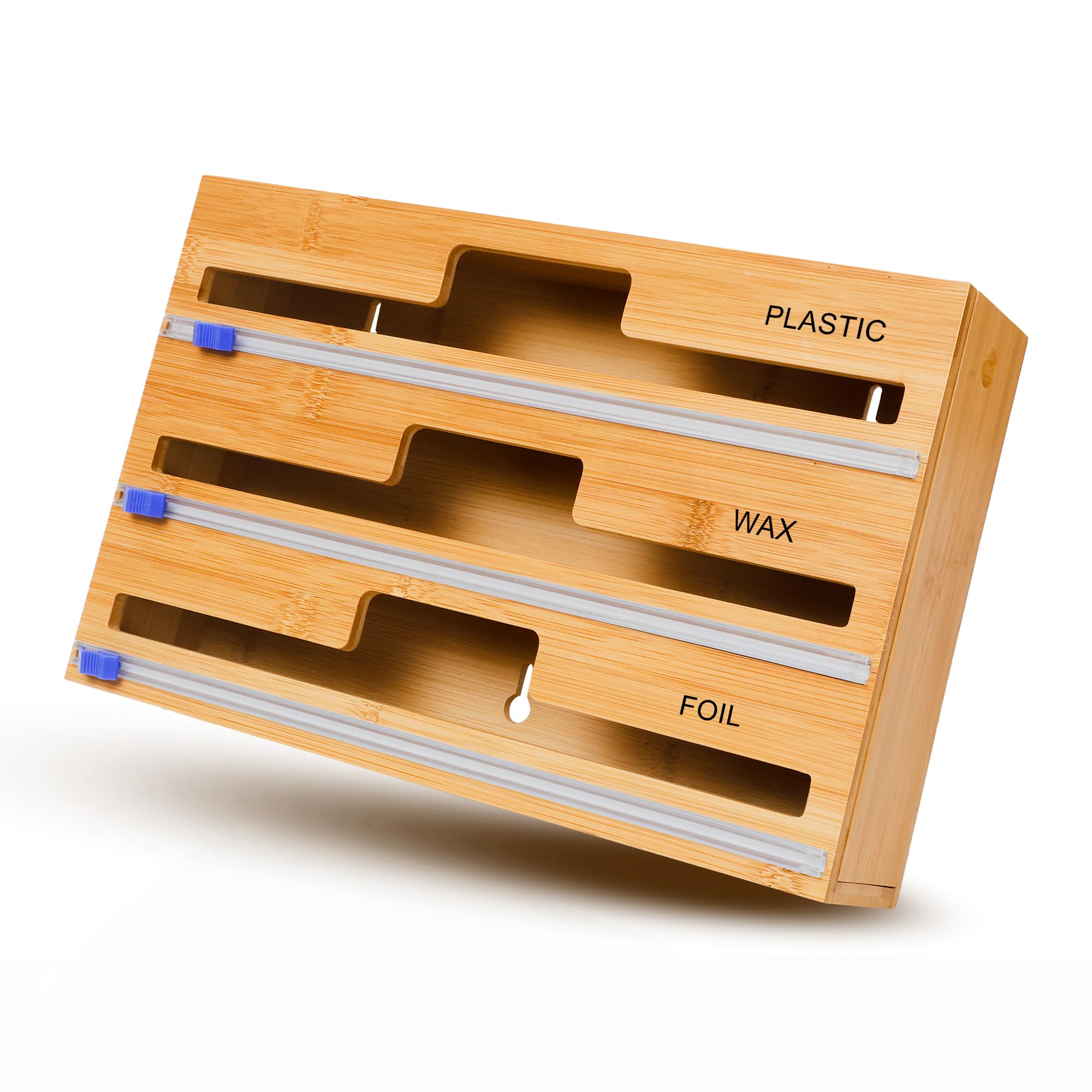 Amazon.com: Aruva Kitchen Wrap Organizer 3 in 1 Dispenser with Cutter ...