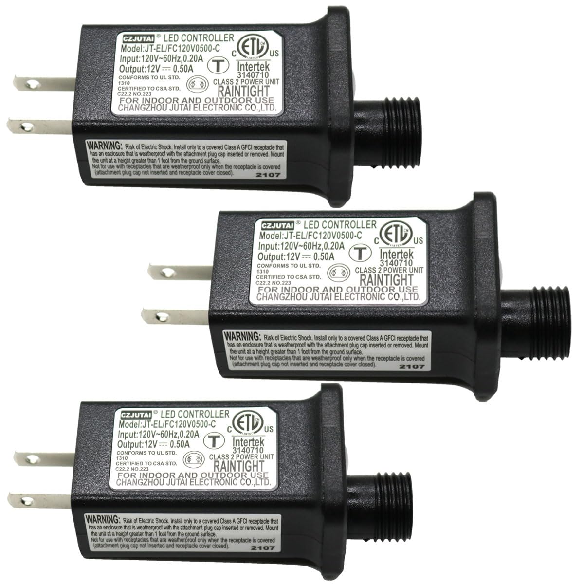 Dreamworth 3 Pcs 8 Mode Light LED Transformer 12V LED Controller Class ...