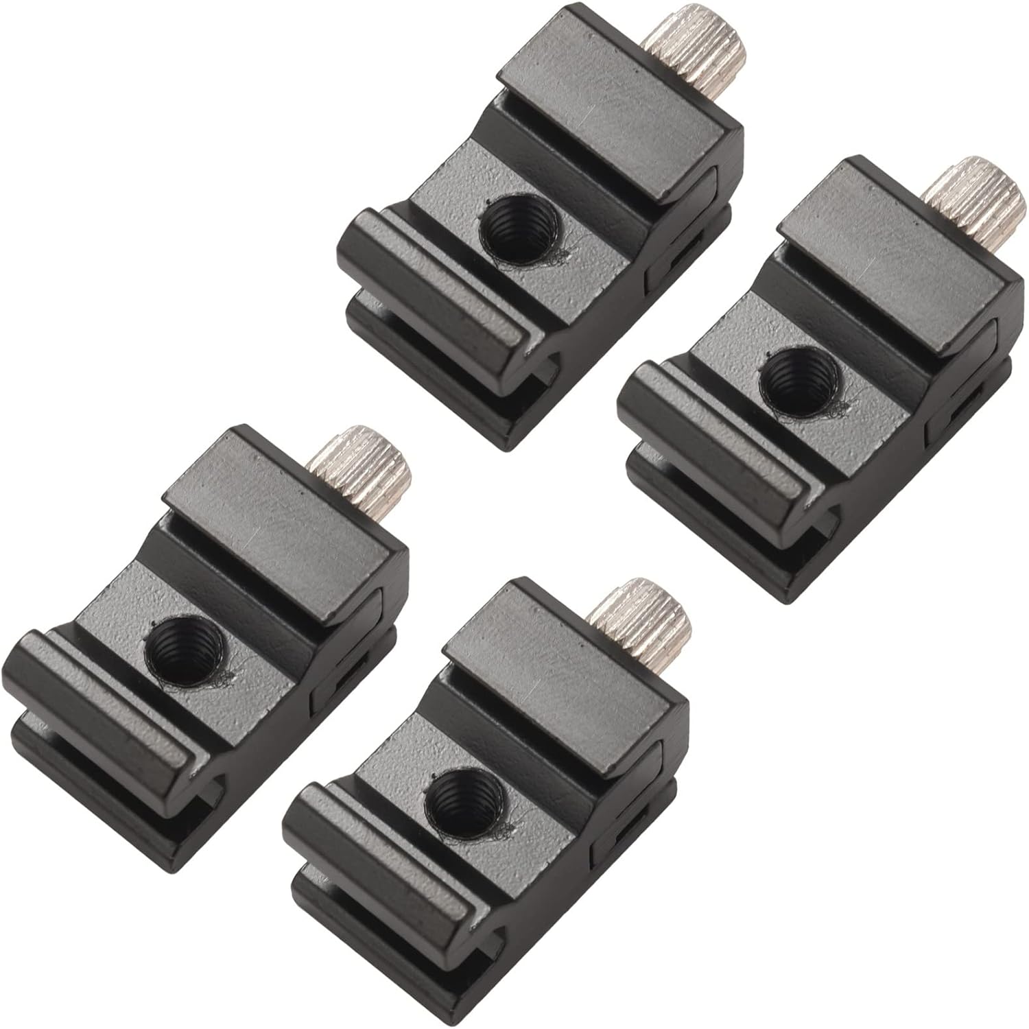 Amazon.com: Baglaum 4 Pack Cold Shoe Bracket Adjustable Metal Cold Shoe ...