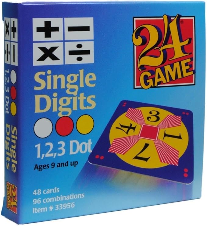 Amazon.com: 24 Game: 48 Card Deck, Single Digit Cards Math Game : Toys ...