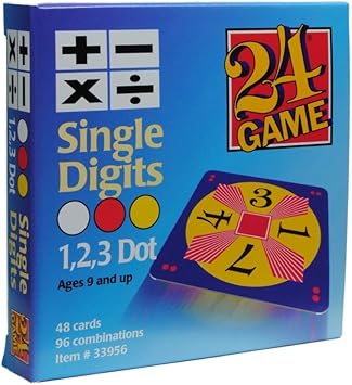 Amazon.com: 24 Game: 48 Card Deck, Single Digit Cards Math Game : Toys ...