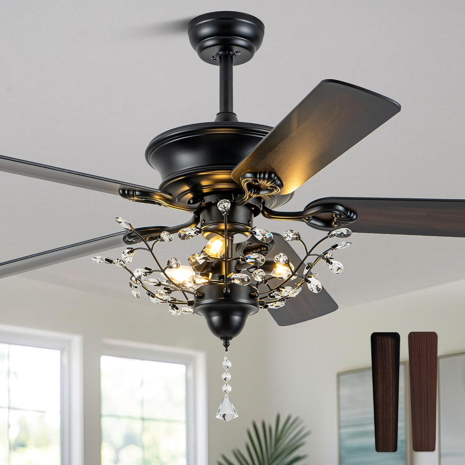 Bella Depot 52-inch Crystal Ceiling Fan User Manual