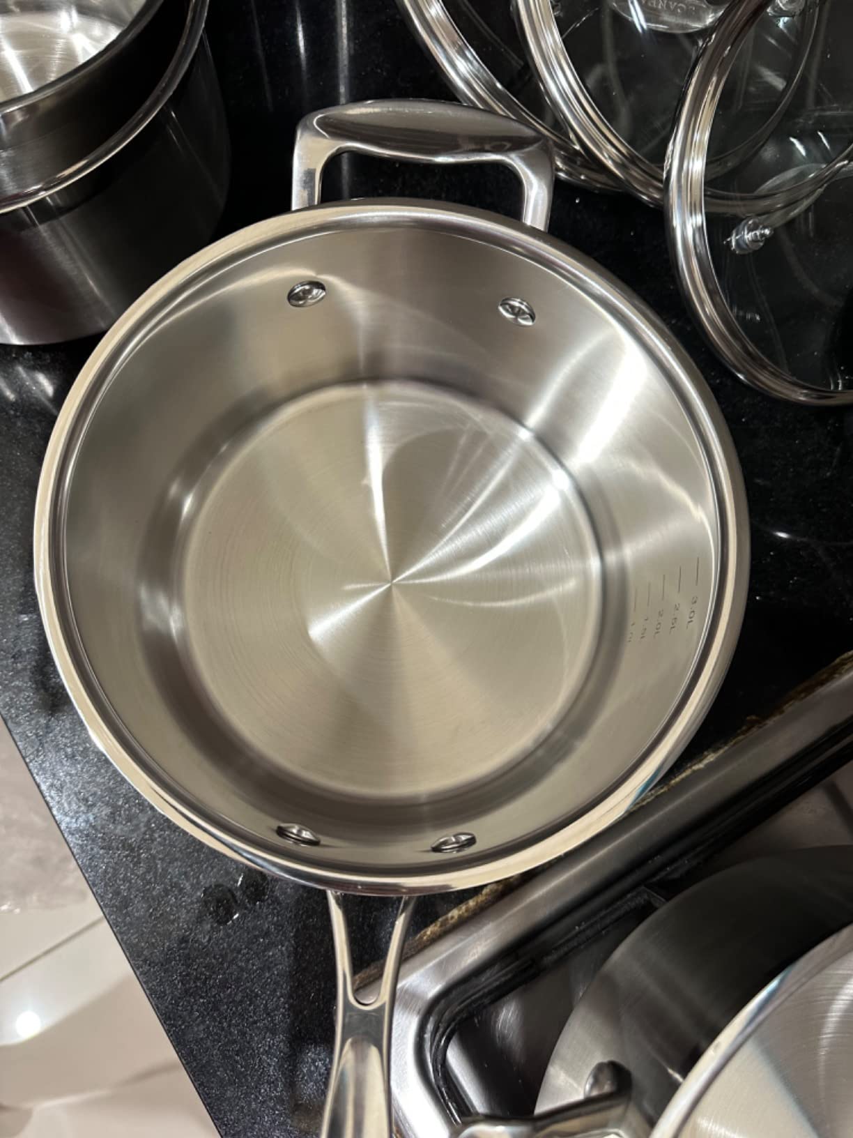 Scanpan 22033 Impact 3 Piece Saucepan Set: Saucepans: Amazon.com.au