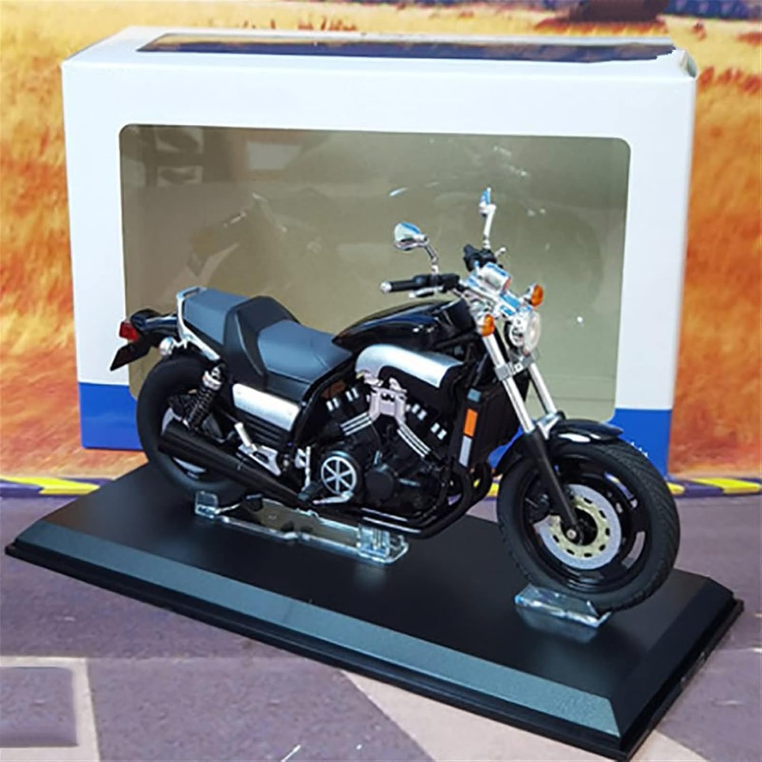 Amazon.com: Scale Motorcycle Model 1:12 for Y&AMAHA Vmax Collection ...