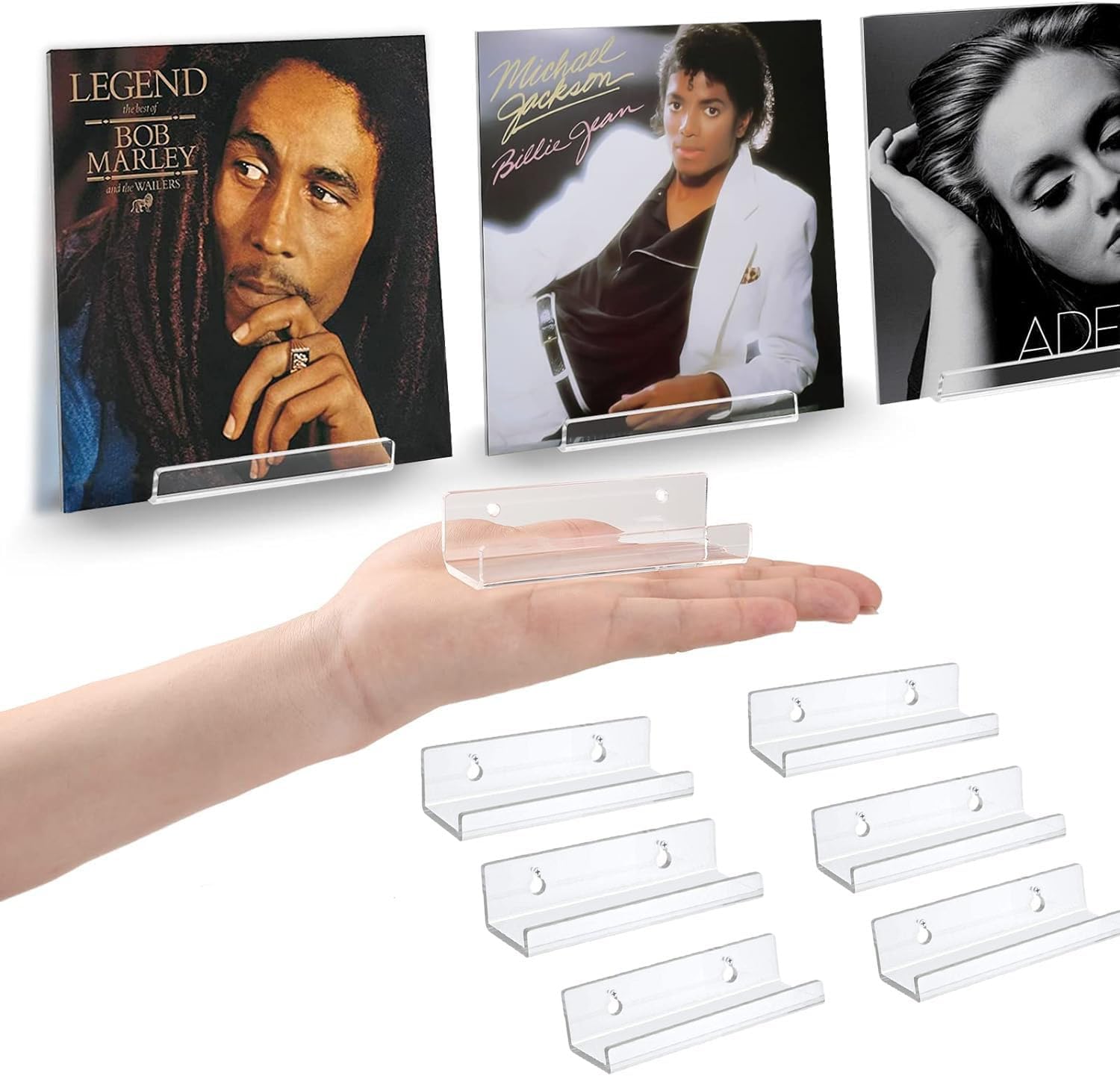 Amazon.com: Record-Happy Vinyl Record Holder Acrylic Stand - Premium ...