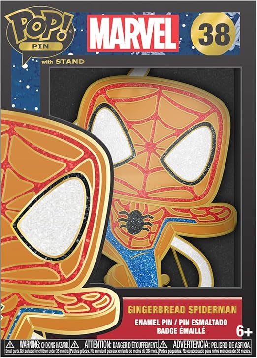 Loungefly POP! Large Enamel Pin MARVEL: GINGERBREAD - Spider-Man ...