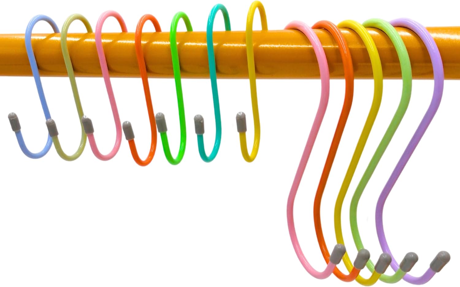 Amazon.com: S Hooks for Hanging, S Hooks Colored, Coated S Hooks ...