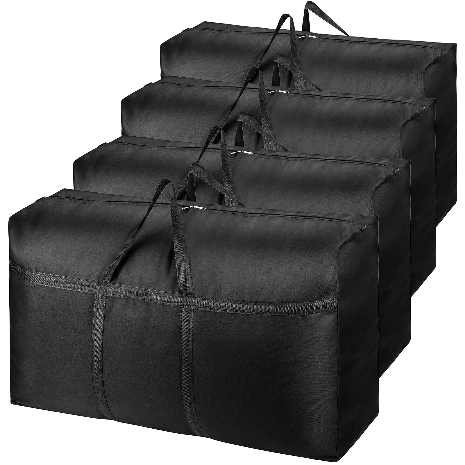4 Pack 180L Extra Large Heavy Duty Storage Boxes with Lids for Moving ...