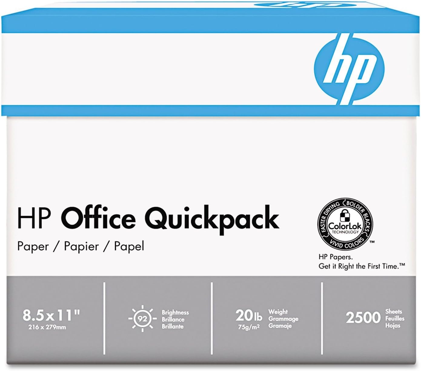Amazon.com : HP - Office Quickpack Paper, 20lb, 92 Bright, 8-1/2 x 11 ...