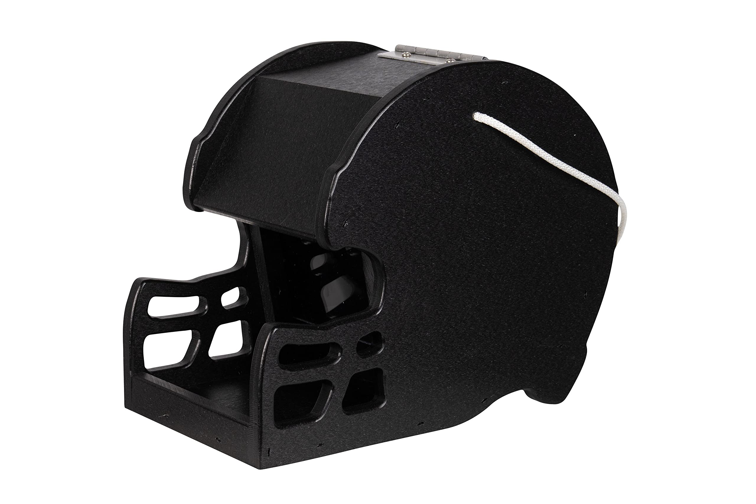 Amazon.com : Amish-Made Football Helmet Shaped Black Poly Bird Feeder ...
