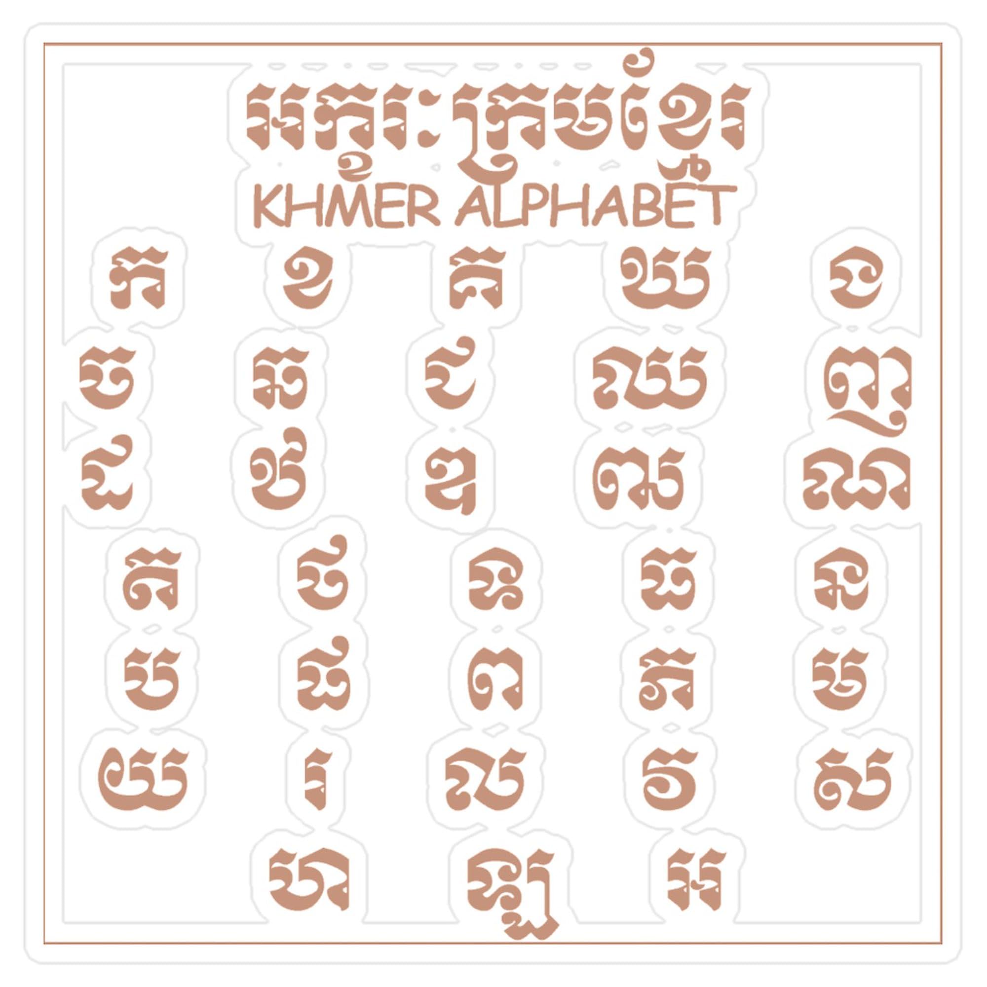 Cambodian Alphabet