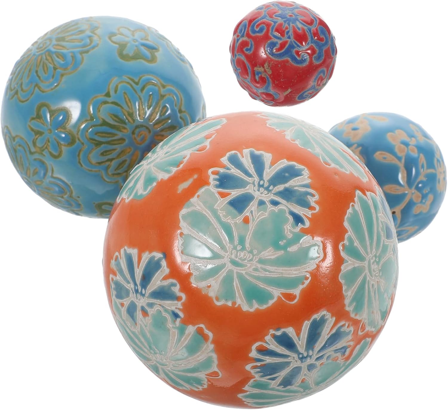 Amazon.com: LIFKOME 4pcs Floating Ceramic Ball Coffe Table Table Decor ...