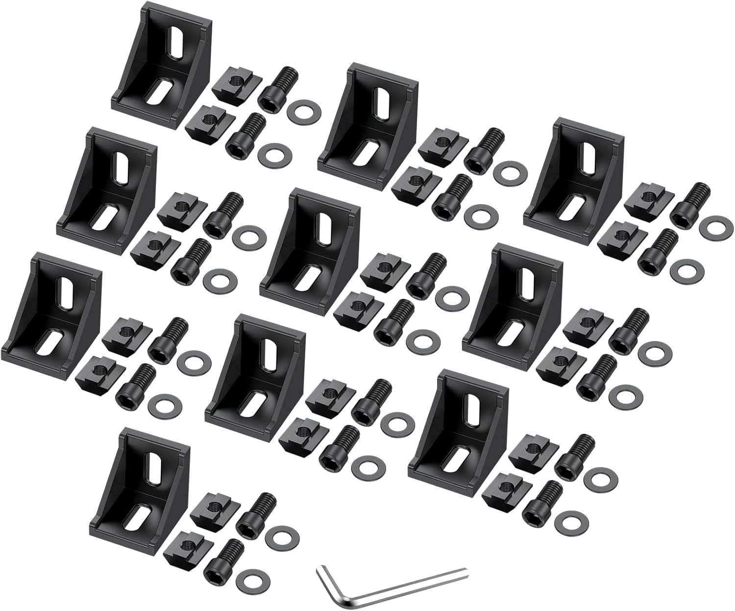 Amazon.com: Justech 10PCS Aluminium Profile Angle 4040 Corner Bracket ...