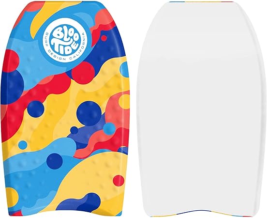 Amazon.com : Bloo Tide 22in Mini Bodyboard // Foam Wax Free Soft ...
