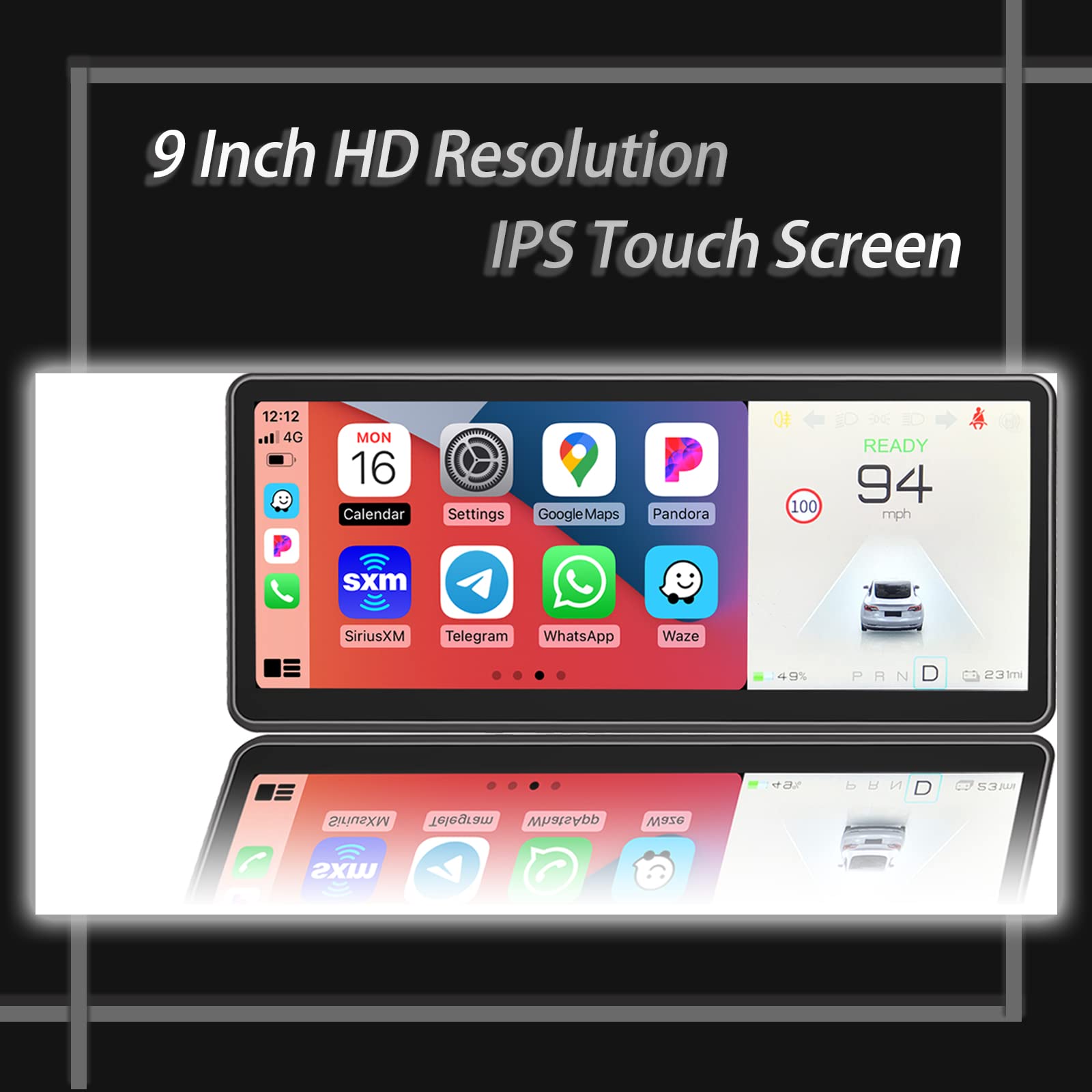 VERKOKAPPA Tesla Carplay Android Auto Model Y/3 Tesla Heads Up Display ...