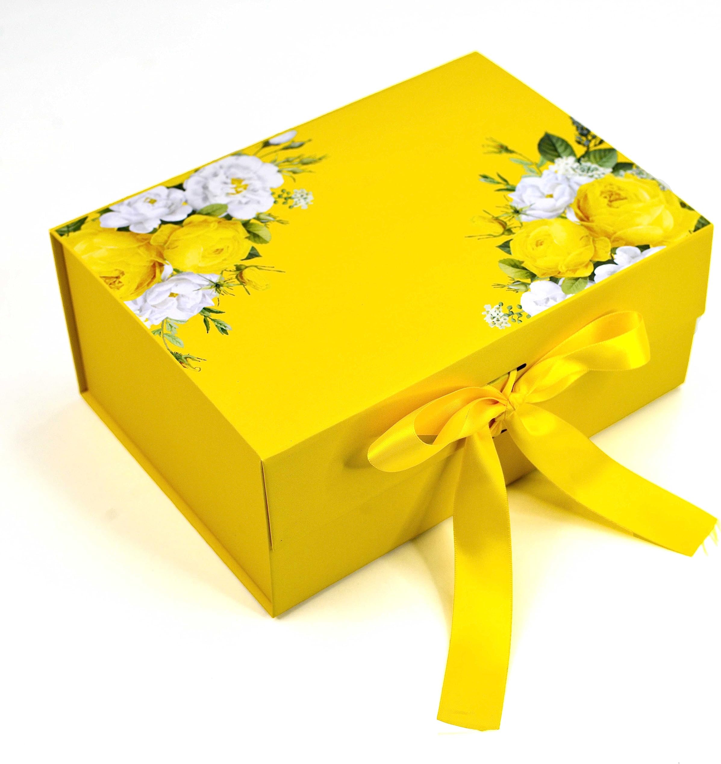RBS® - Foldable Gift Box with Ribbon 23 x 16 x 10cm Multipurpose Gift ...