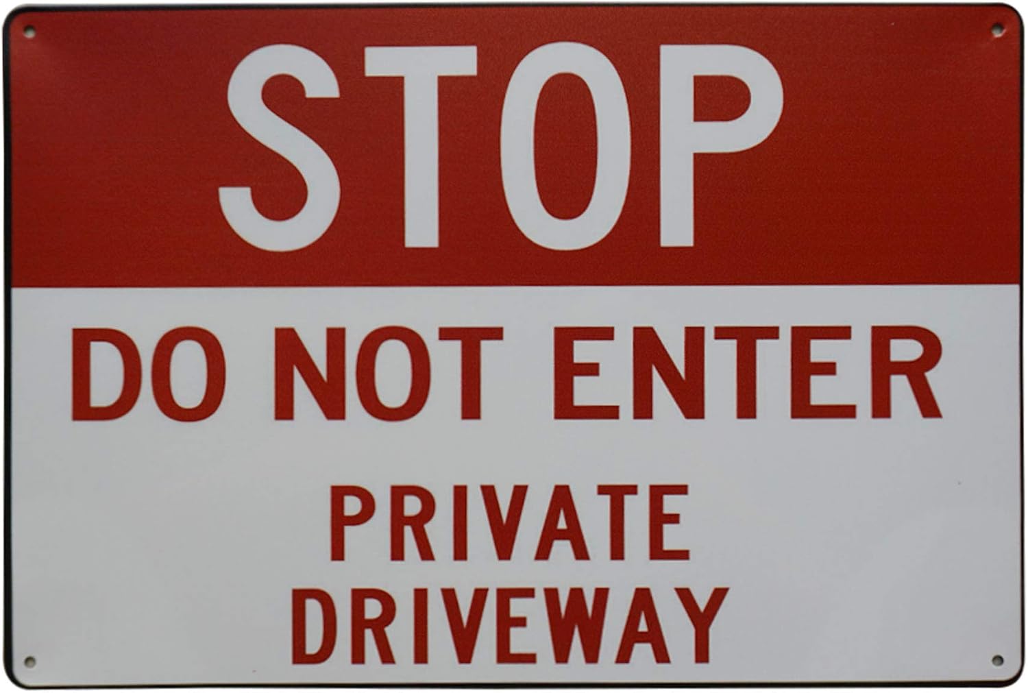 Amazon.com: LASMINE Stop Do Not Enter Private Driveway Sign Drive Road ...