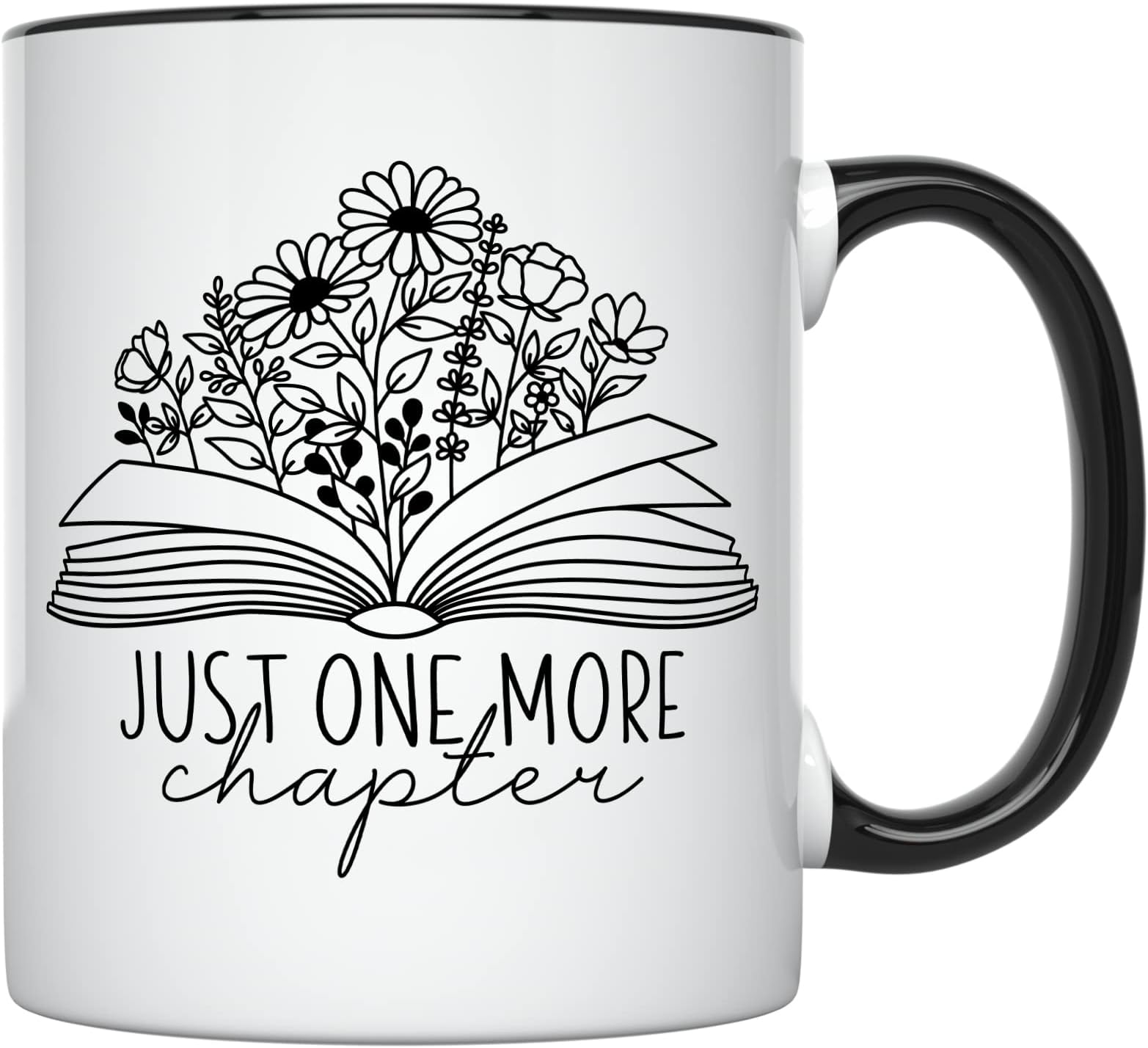 Amazon.com: YouNique Designs Just One More Chapter Mug, 11 Oz, Book ...