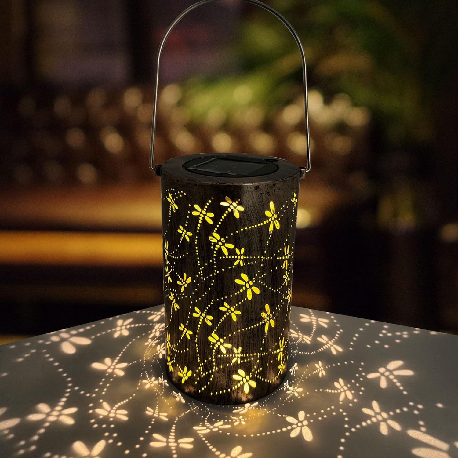 Amazon.com: Solar Table Lanterns Outdoor Waterproof - Solar Hanging ...