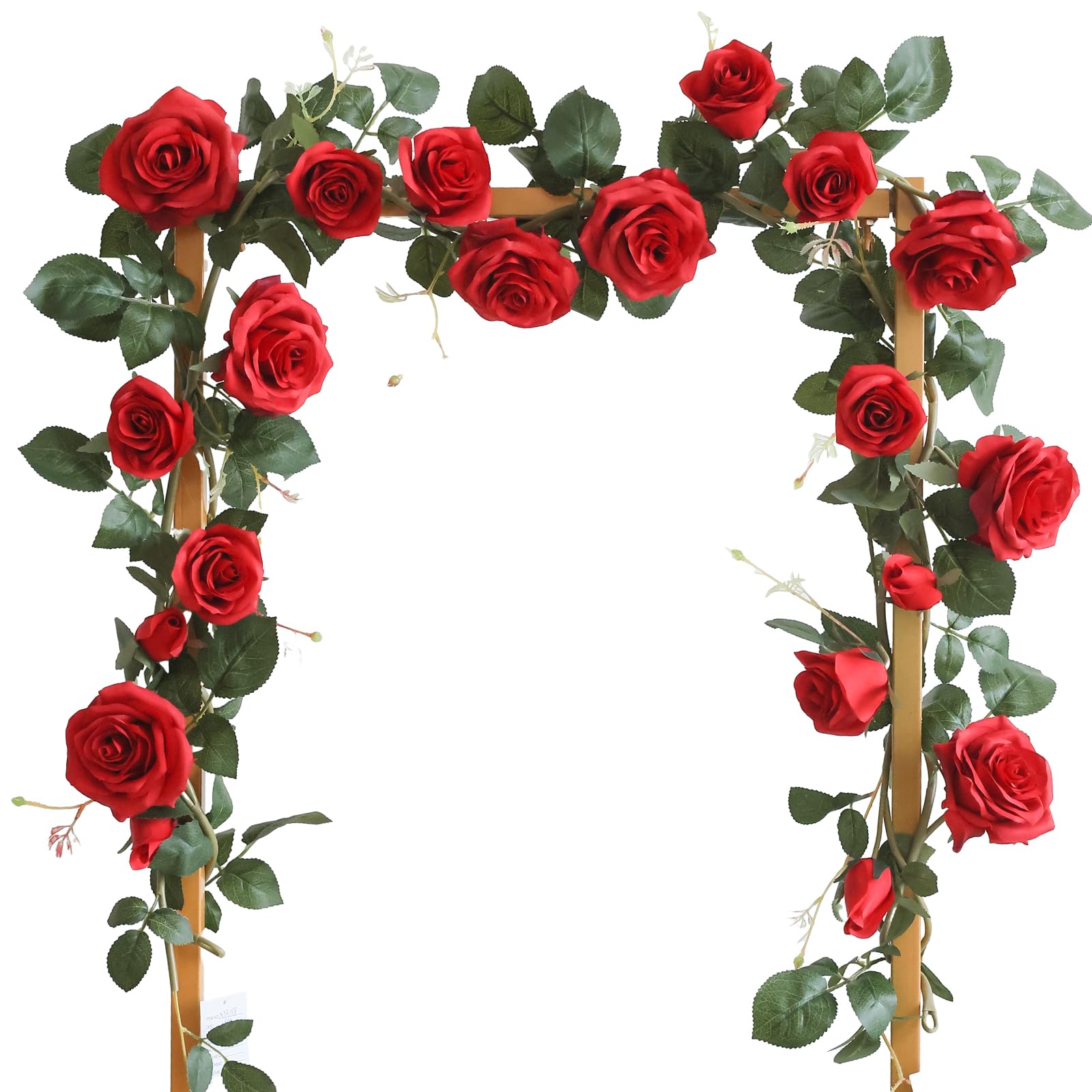 Amazon.com: Rosscer 2 Strands Artificial Silk Roses Flowers Vines ...