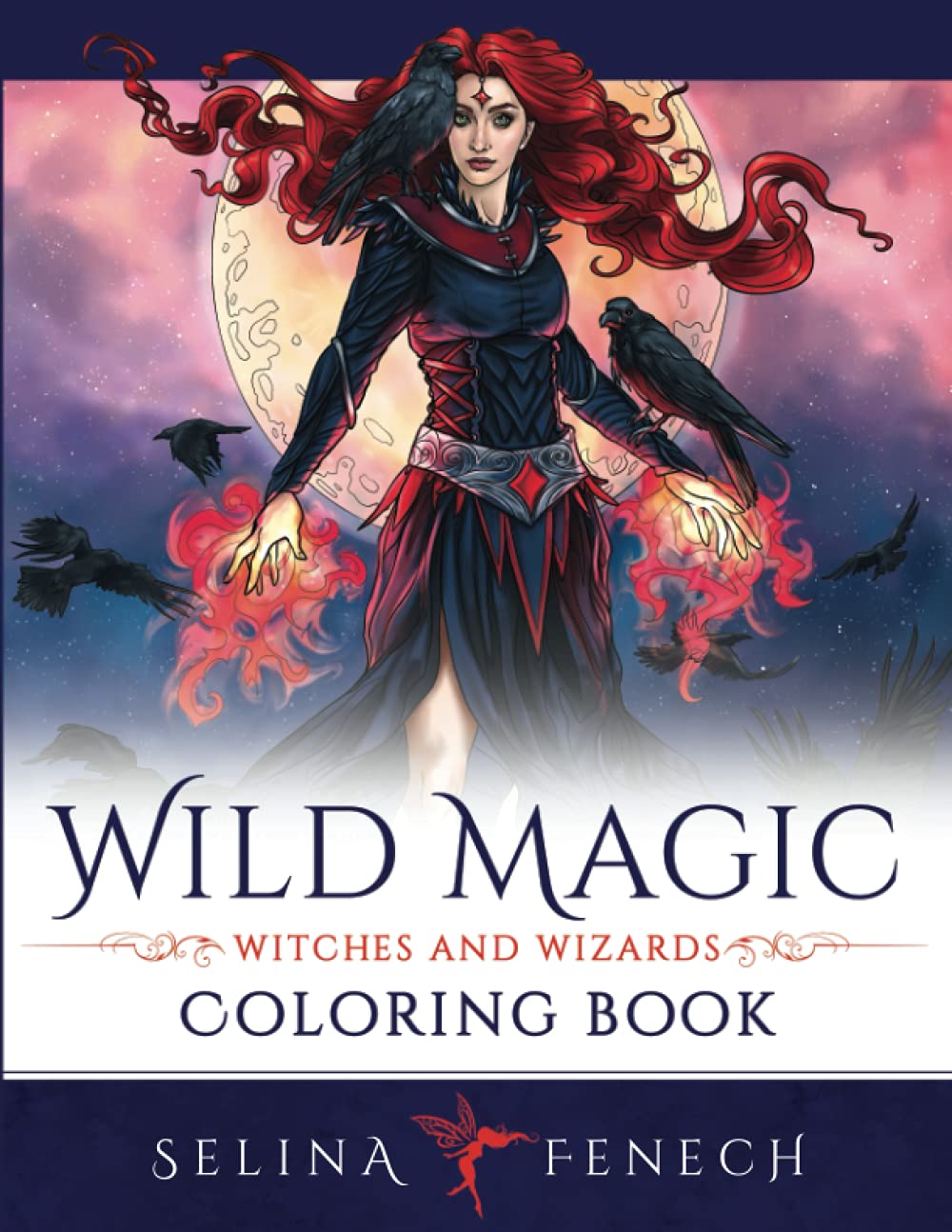 Amazon.com: Wild Magic - Witches and Wizards Coloring Book (Fantasy ...