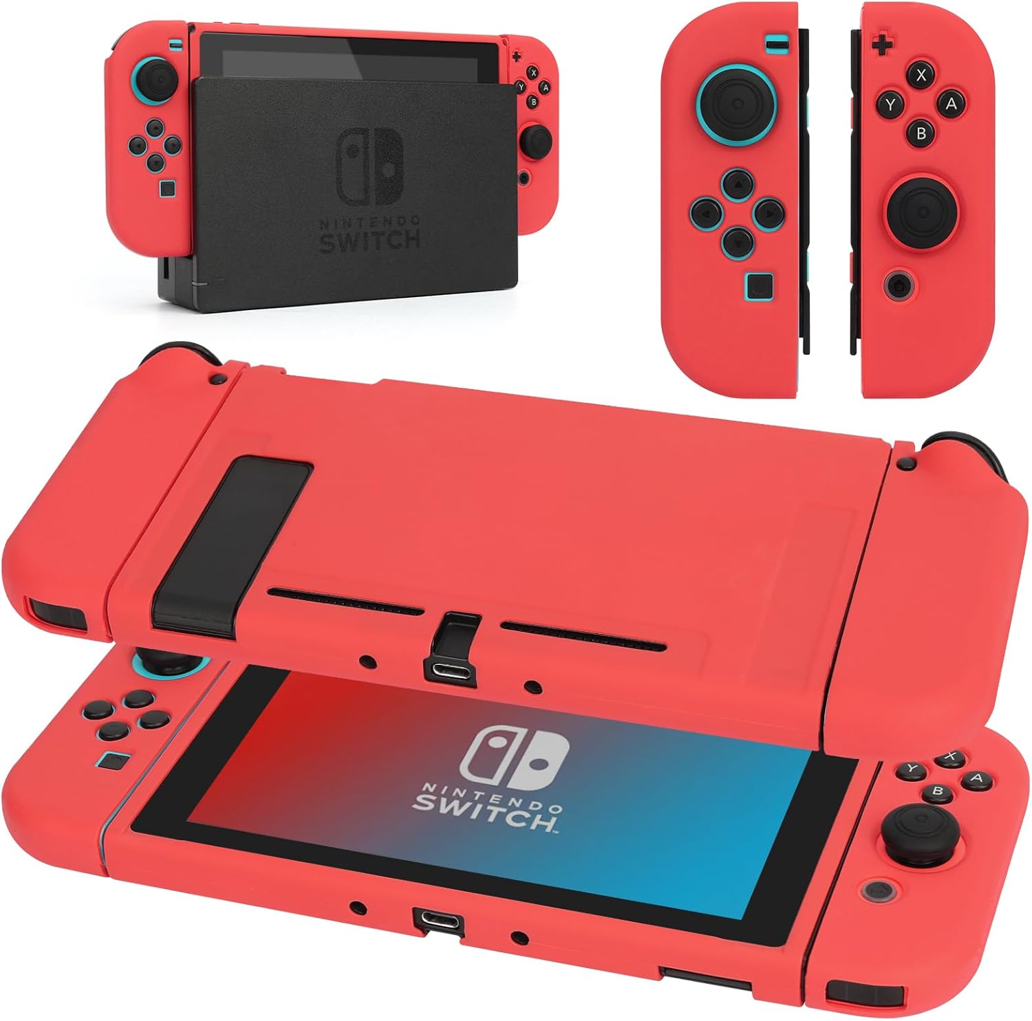 Amazon.com: BiSiViO Dockable Case for Nintendo Switch - Slim Matte ...