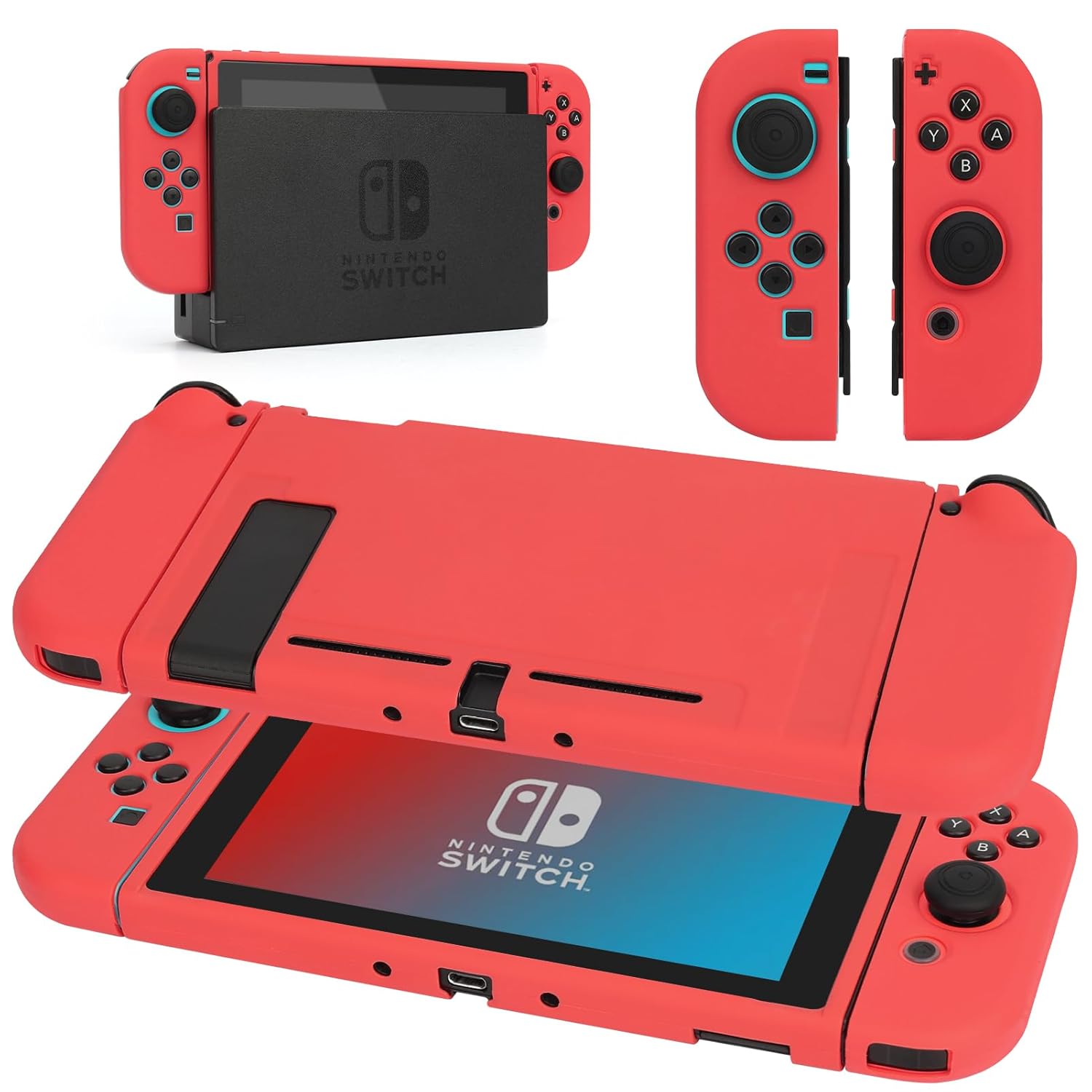 Amazon.com: BiSiViO Dockable Case for Nintendo Switch - Slim Matte ...