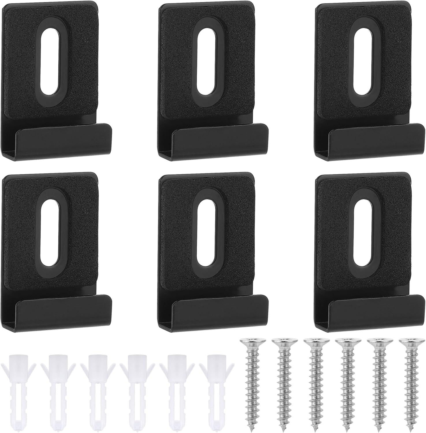 Amazon.com: PEOVLVN 6 Sets Mirror Clips for Wall Mounting, Metal Mirror ...