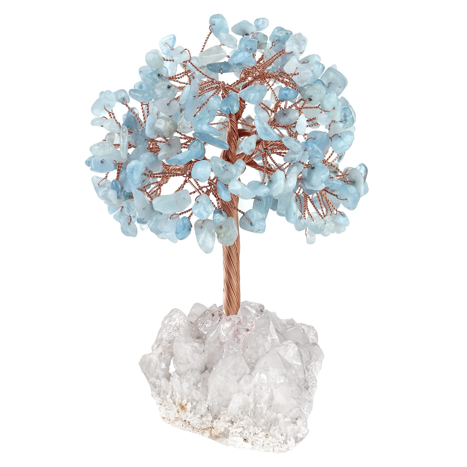 rockcloud Handmade Crystal Money Tree with Rock Crystal Cluster Base ...