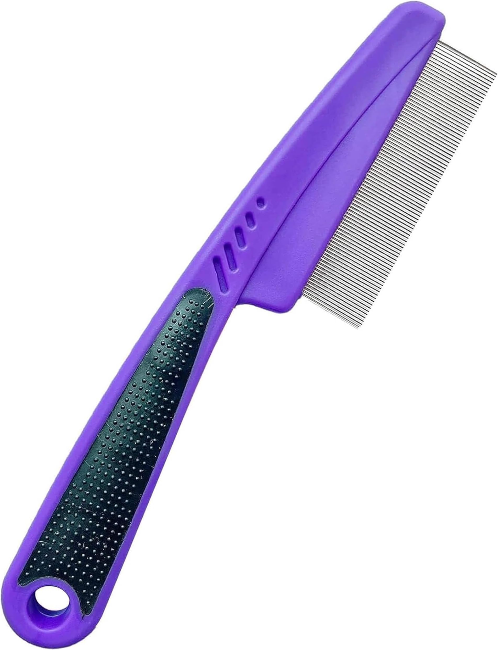 Amazon.com: Pet Grooming Steel Comb Pet Round Handle Anti Static Row ...