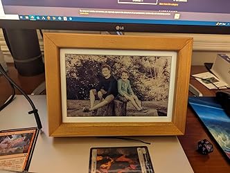 Amazon.com : Waveshare 7.3inch ACeP 7-Color E-Paper with Solid Wood ...