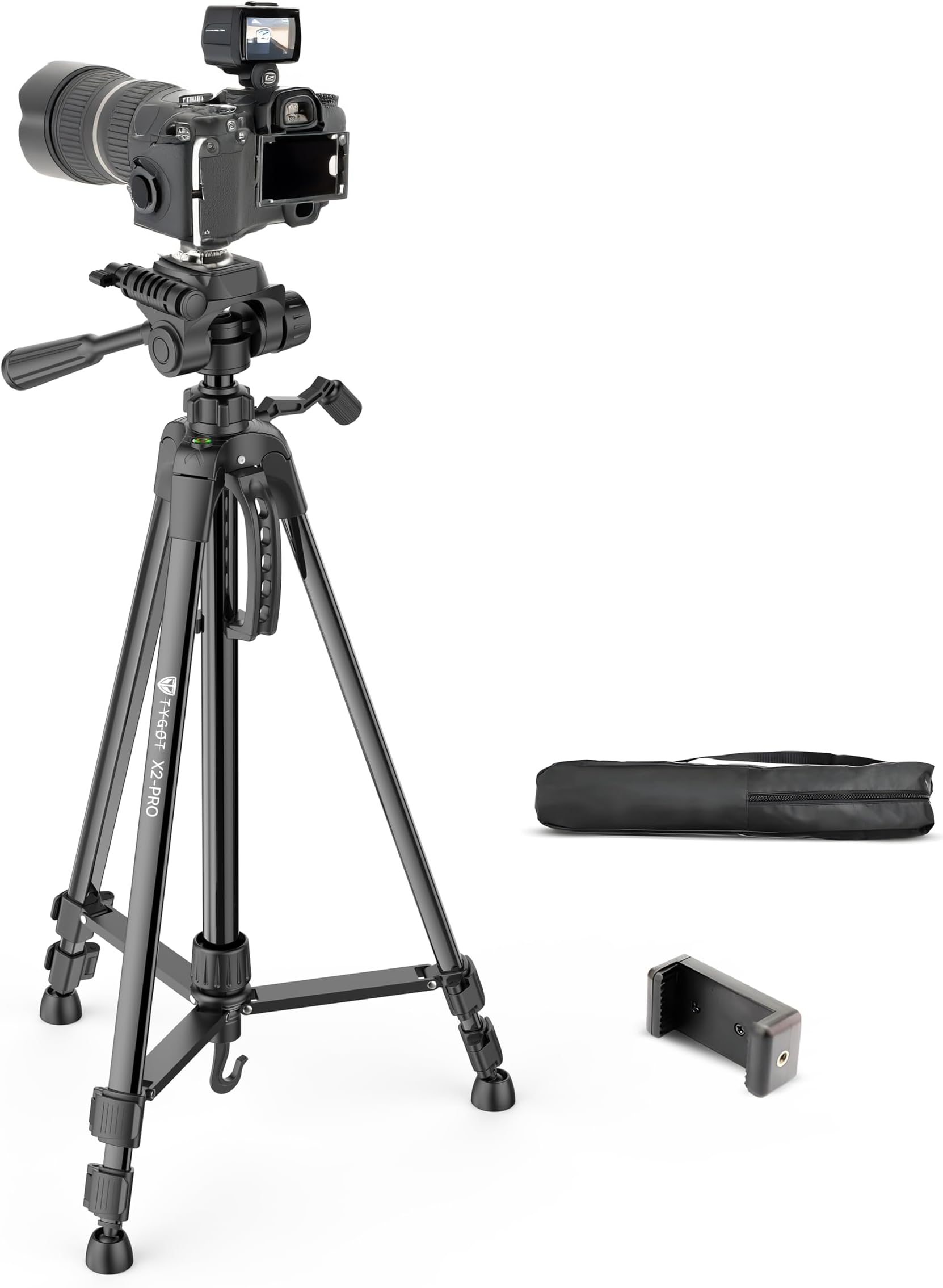 Buy Tygot X2 Professional 60 Inch (150CM) Tripod for DSLR, Camera ...
