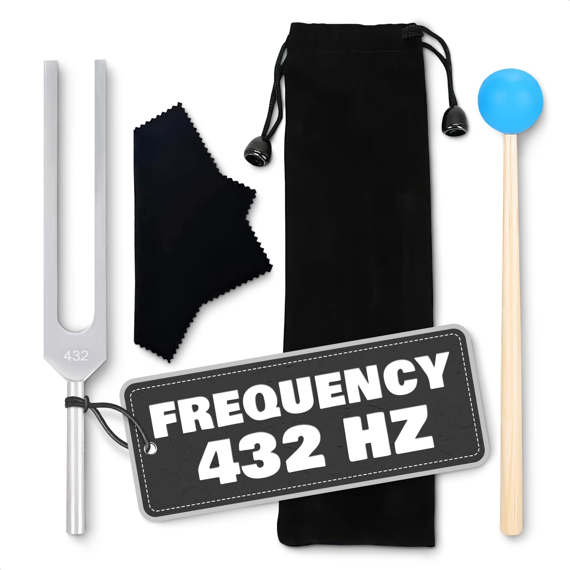 Amazon.com: ABECIOUS Tuning Fork Set 10 Pcs with All Healing Solfeggio ...