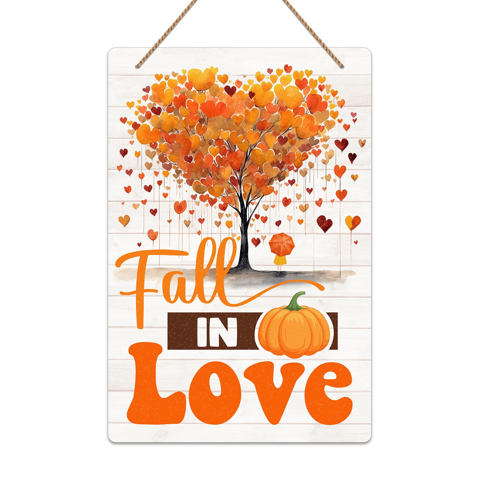 Amazon.com: PETCEE Fall Decor Sign for Front Door 8"x12" Farmhouse Fall ...
