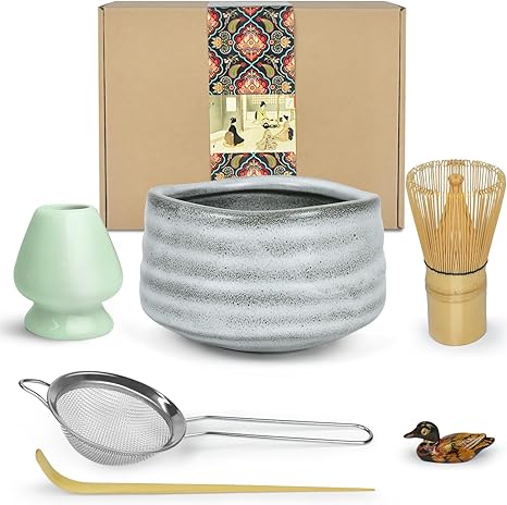 Amazon.com: Artcome Matcha Ceremony Kit for Japanese Tea Ceremony ...