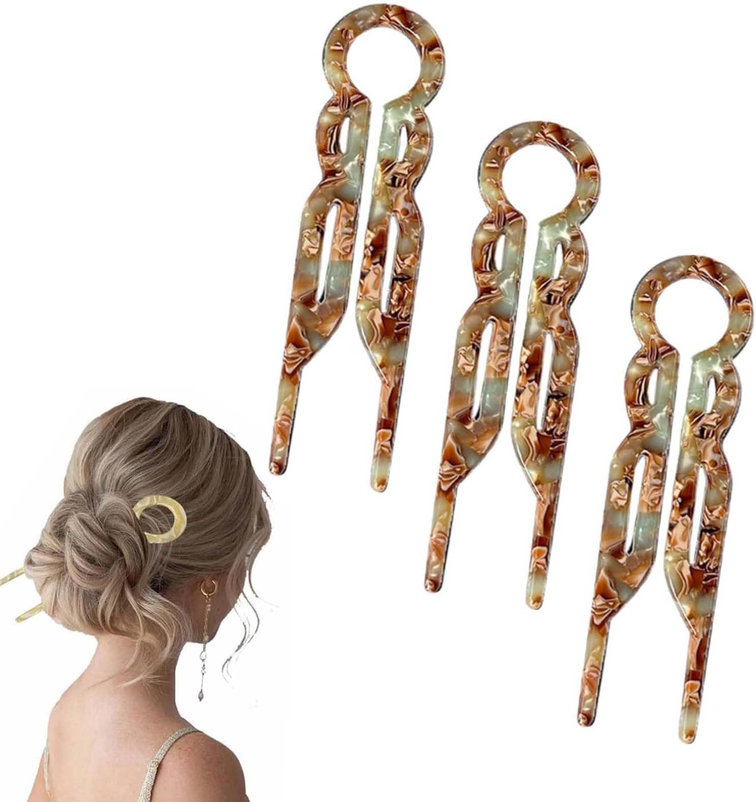 Amazon.com : 4PCS Hair Pins for Women,French Hair Pin,Lialys Hair Pins ...