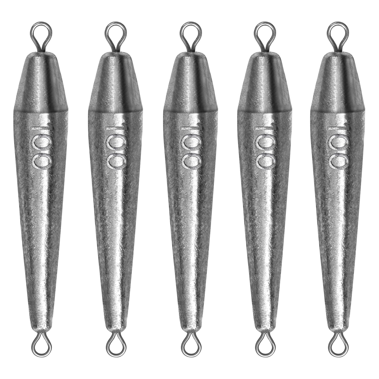 Snapklik.com : THKFISH Fishing Weights, Inline Trolling Sinkers, Silver ...