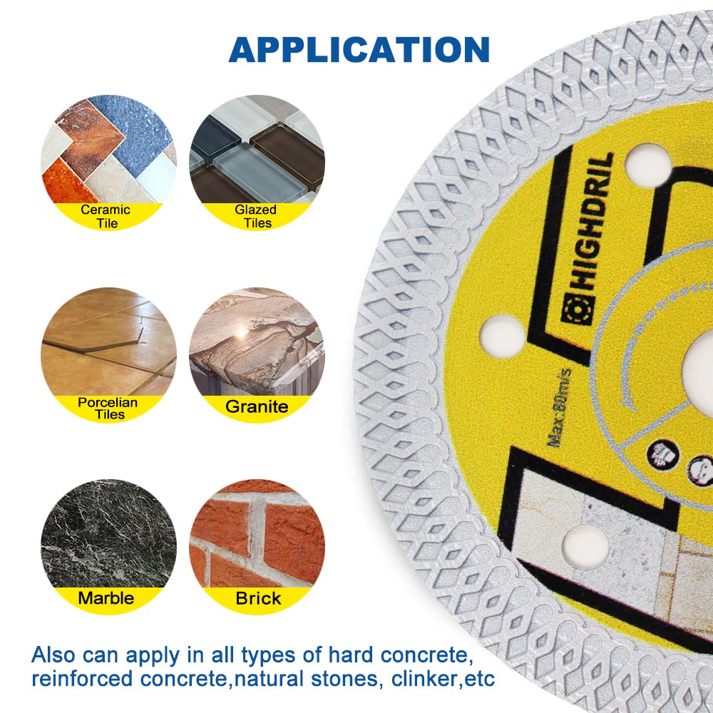 Snapklik.com : Tile Diamond Blade,3In/75mm X Arbor 3/8Inch/10mm X Mesh ...
