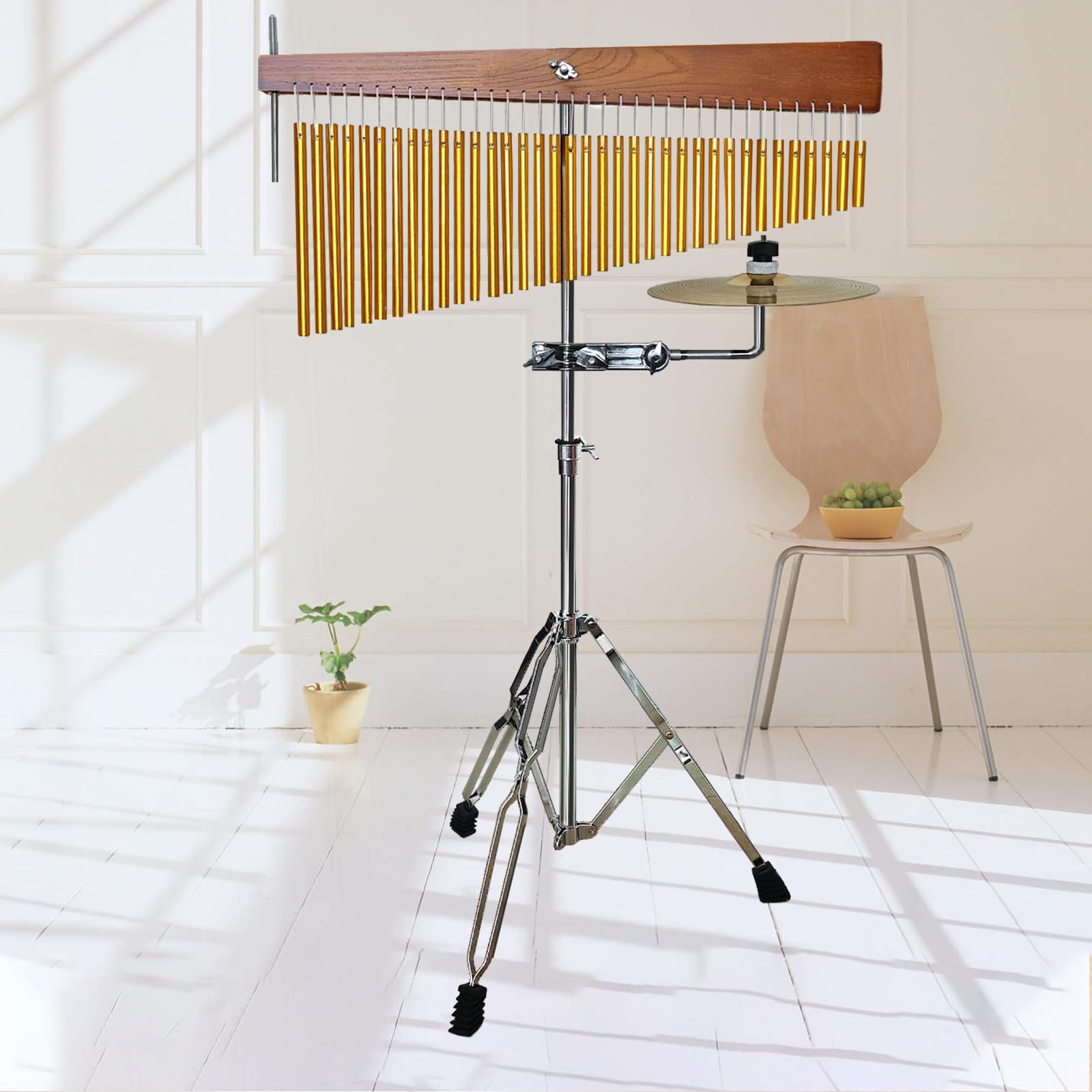 Snapklik.com : Adjustable Height Wind Chime Single-row Percussion Chime ...