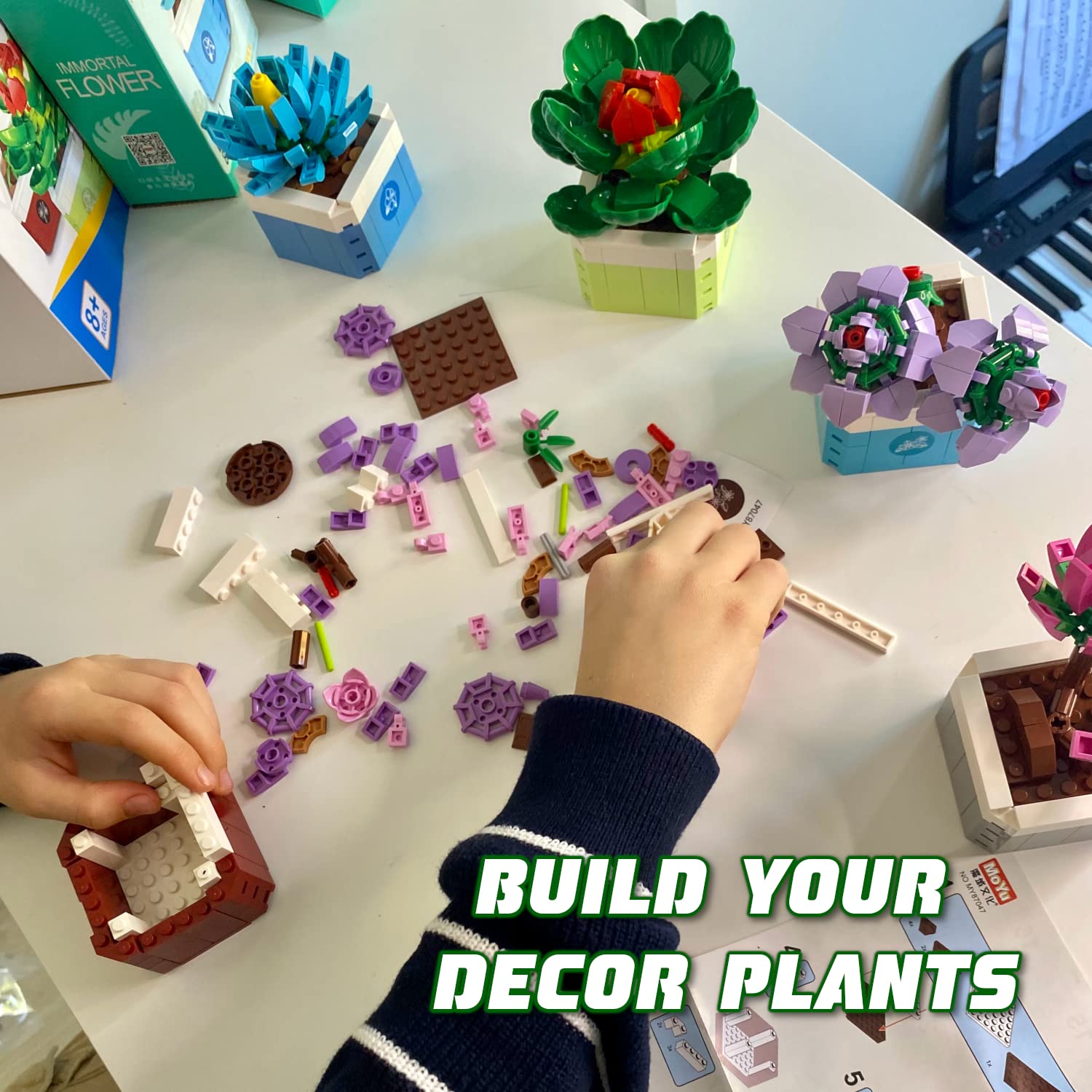 WISEPLAY Succulent Building - Compitable with Lego Botanical Collection ...