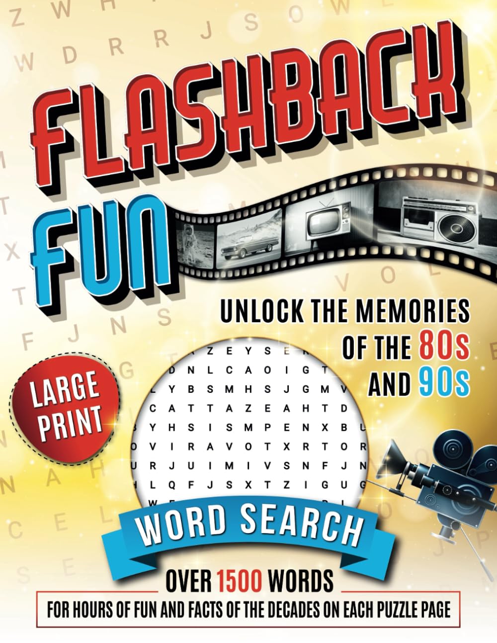 Flashback Fun Large Print Word Search Book: Relaxing, Easy-to-Read ...