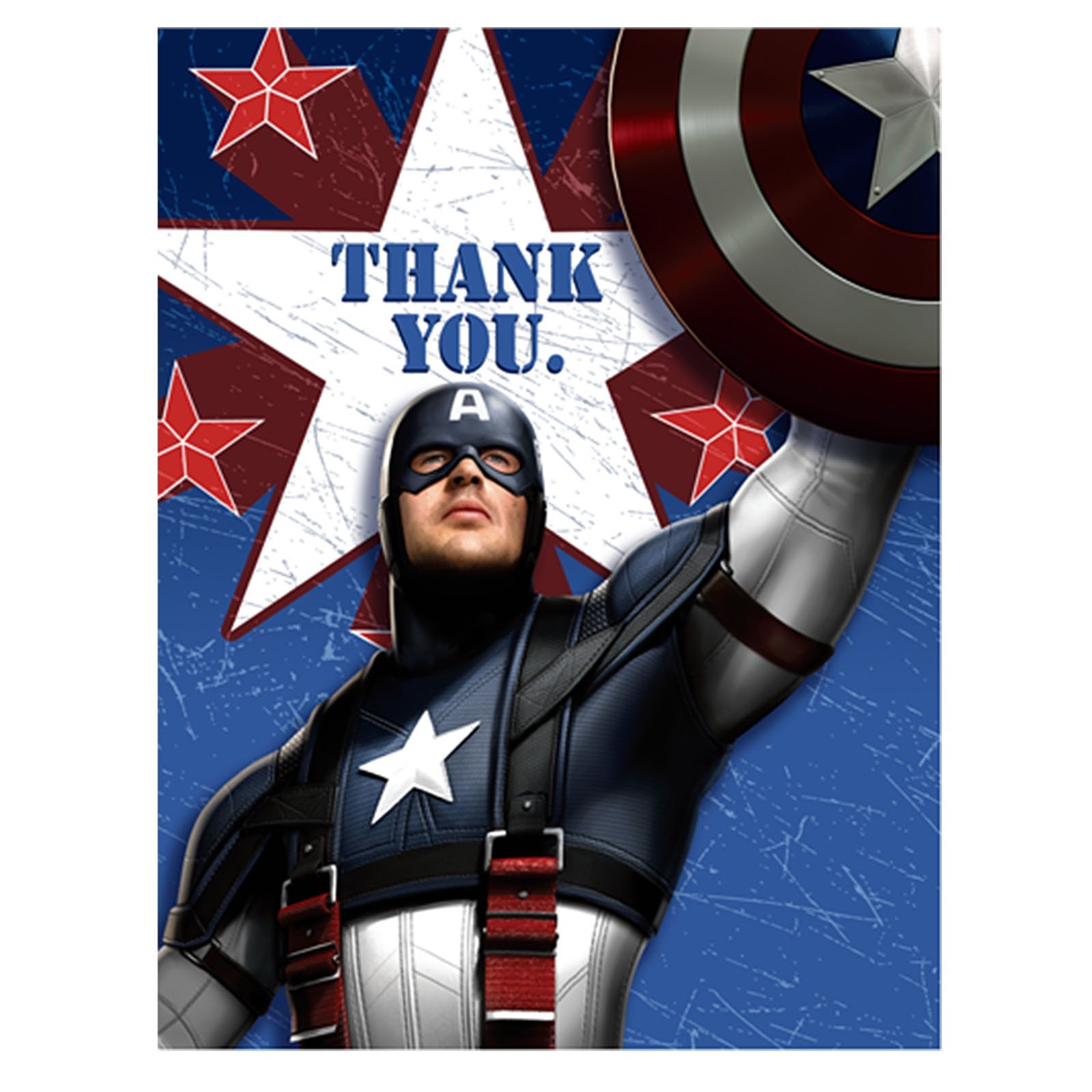 Thank You Captain America 3D Gift Tag Captain America