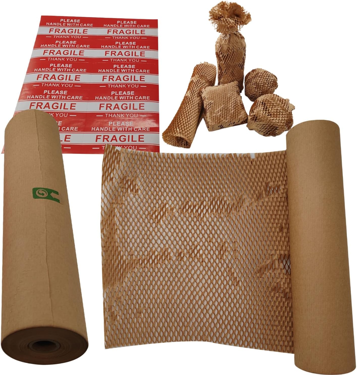 Amazon.com : Eco-Friendly Honeycomb Packing Paper Roll - 15" x 166 ...