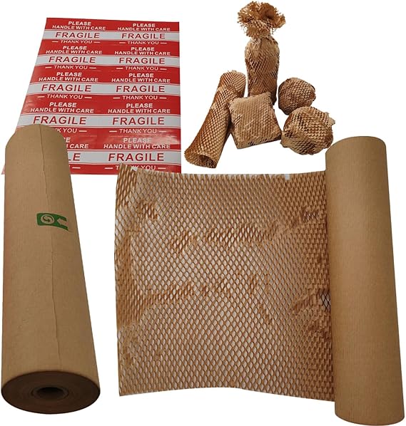 Amazon.com : Eco-Friendly Honeycomb Packing Paper Roll - 15" x 166 ...
