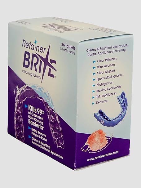 Retainer Brite Cleaning tablets - 36 : Amazon.ca: Health & Personal Care