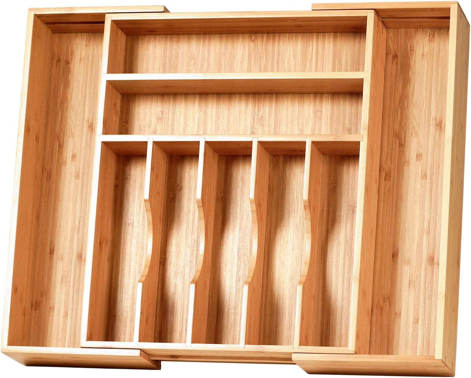 Amazon.com - Umilife Bamboo Kitchen Utensils Organizer, Extra Long High ...