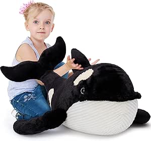 Amazon.com: MorisMos 31.5Inch Orca Stuffed Animal, Sea Animal Orca ...