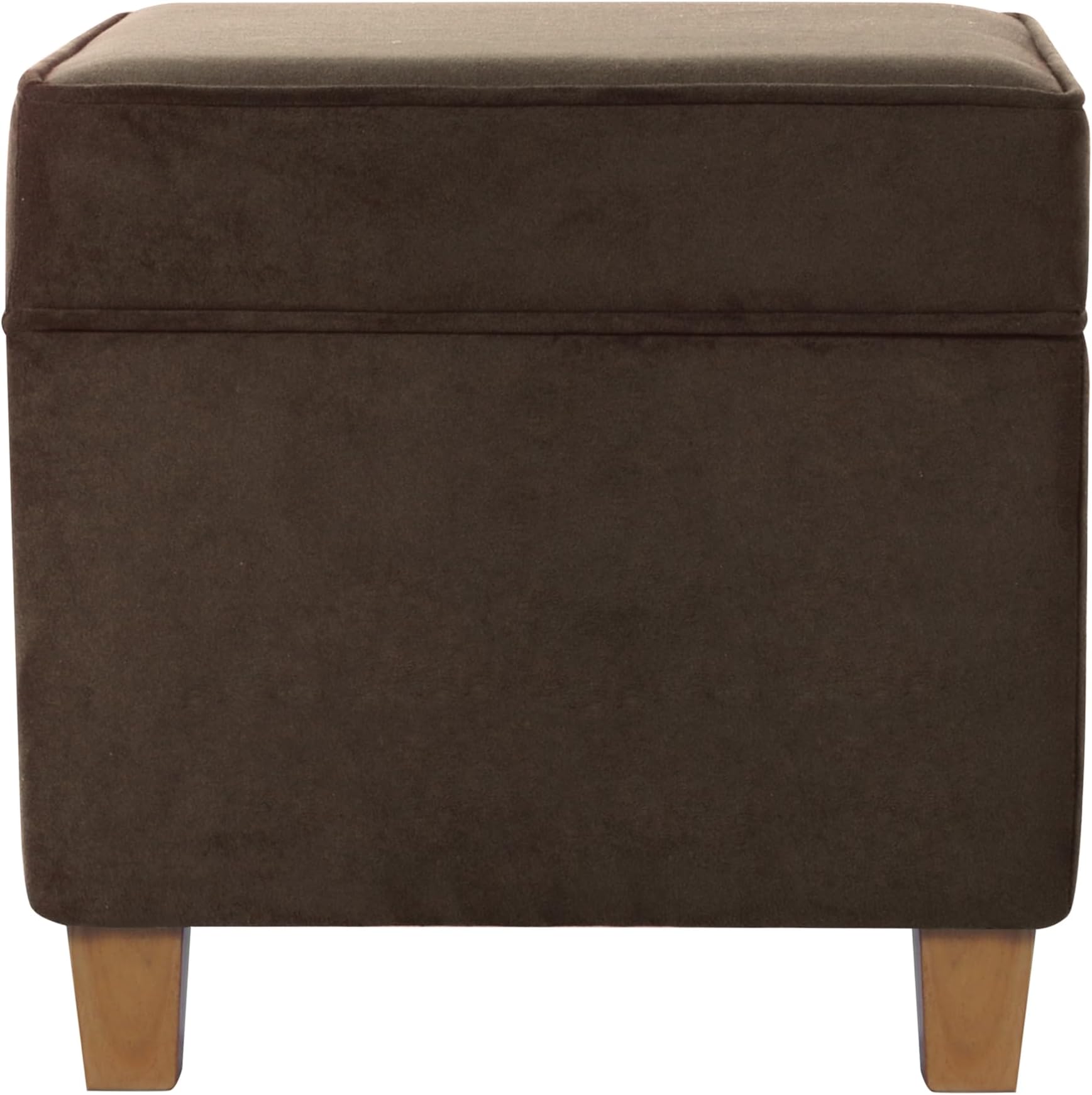 Amazon.com : HomePop Home Decor Classic Square Storage Ottoman with ...